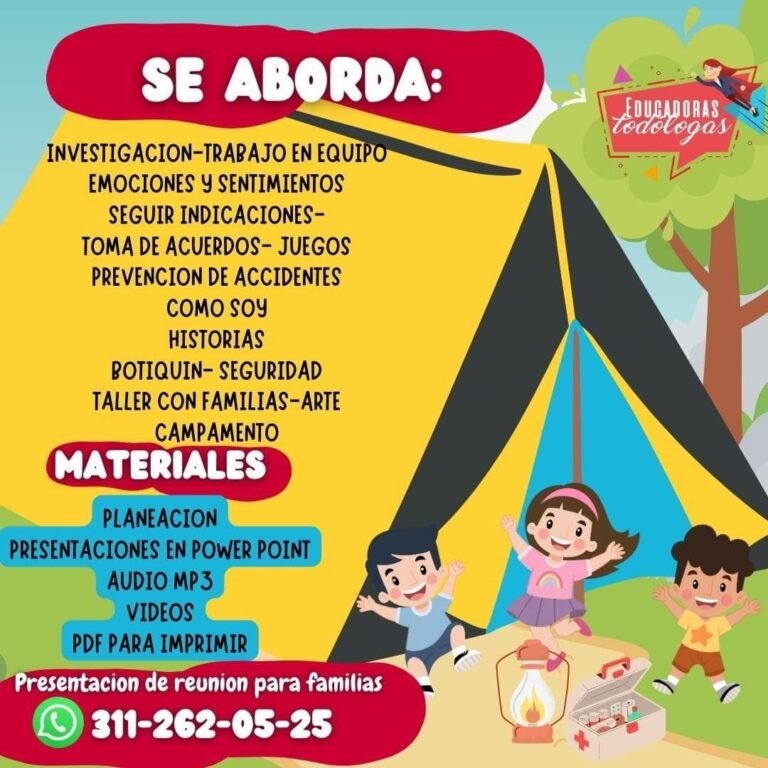 Proyecto Campamento Preescolar - educadorastodologas.com