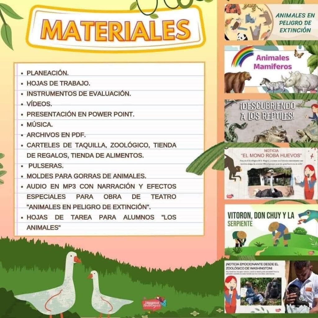 Proyecto Preescolar: El Zoológico y Animales en Peligro de Extinción ...