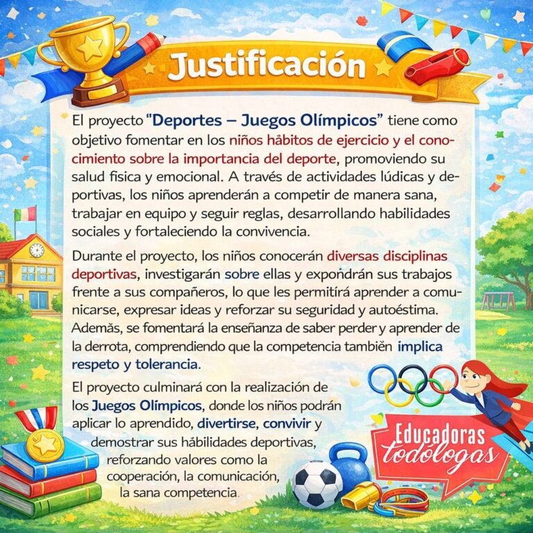 PROYECTO DEPORTES Y JUEGOS OLIMPICOS - educadorastodologas.com